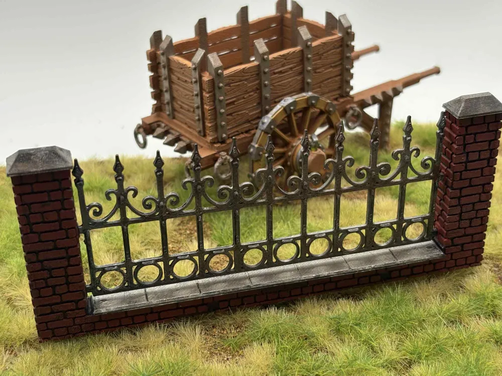 Brick Fence for diorama - Free 3D Print Model - MakerWorld