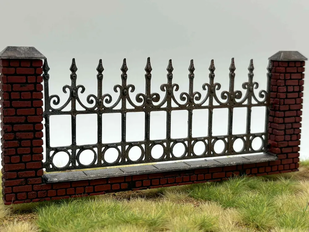 Brick Fence for diorama - Free 3D Print Model - MakerWorld
