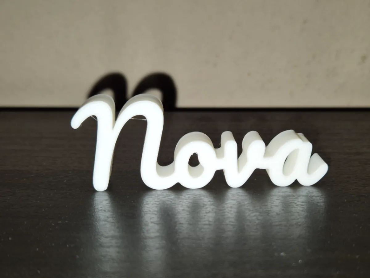 Nova Name Sign Display Decor - Free 3D Print Model - MakerWorld