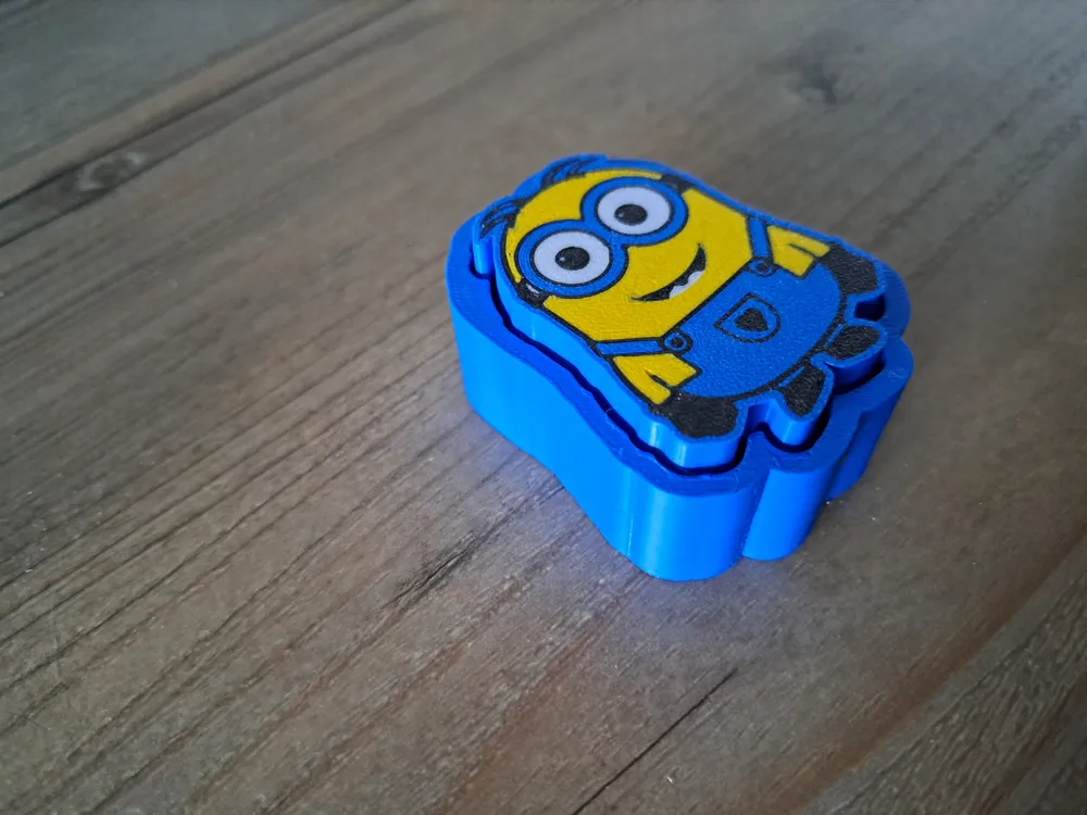 Minion fidget clicker keyboard switch - Free 3D Print Model - MakerWorld
