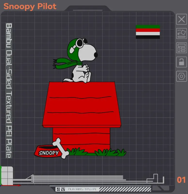 Snoopy Pilot by Wizard7741 - MakerWorld