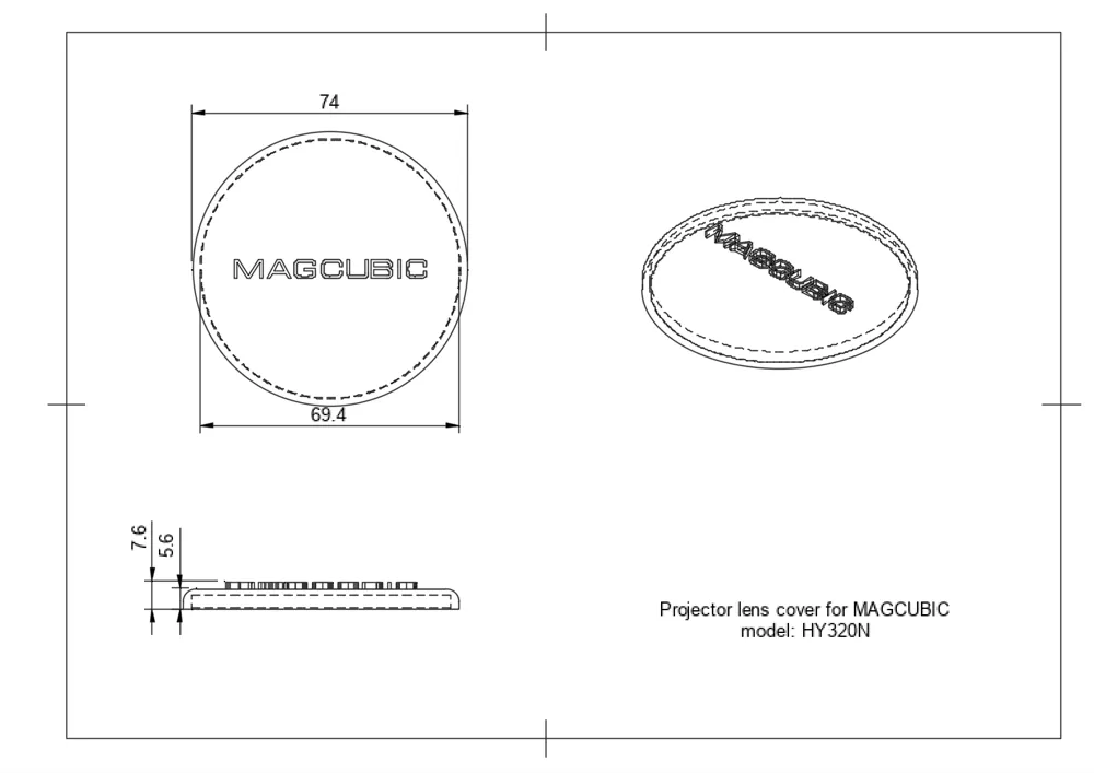 Lens cover HY320N - Free 3D Print Model - MakerWorld