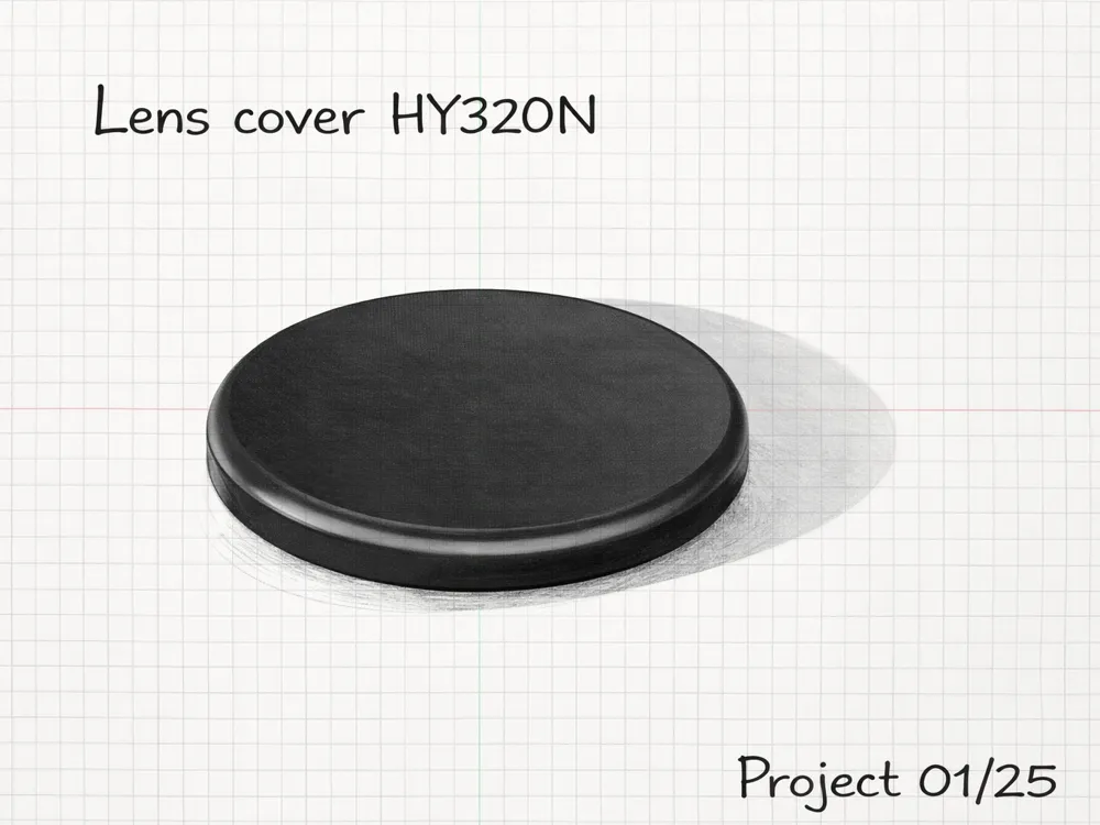 Lens cover HY320N - Free 3D Print Model - MakerWorld