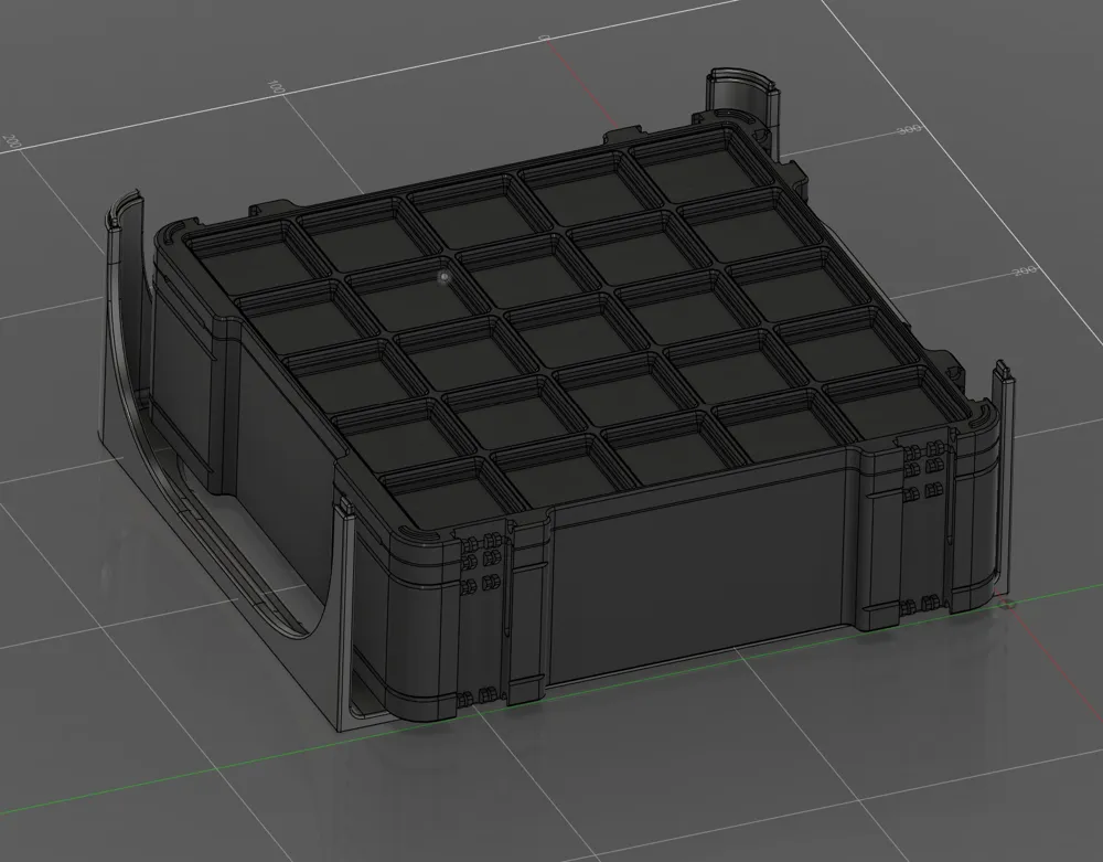 Gridfinity Storage Box shelf all in one parametric Remixed by ElCapitain MakerWorld: Download ...
