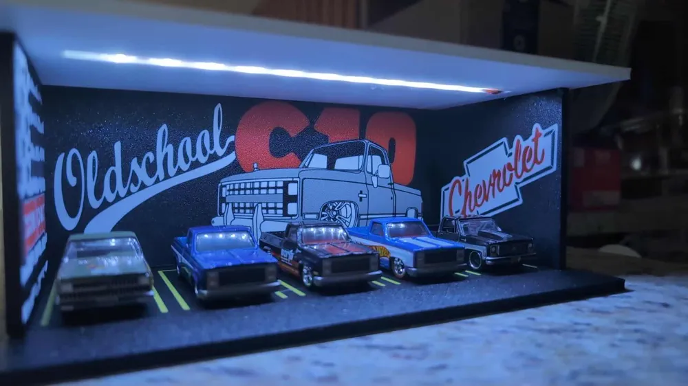 hotwheels garage c10 by Jayson Geoffroy MakerWorld: Download Free 3D Models