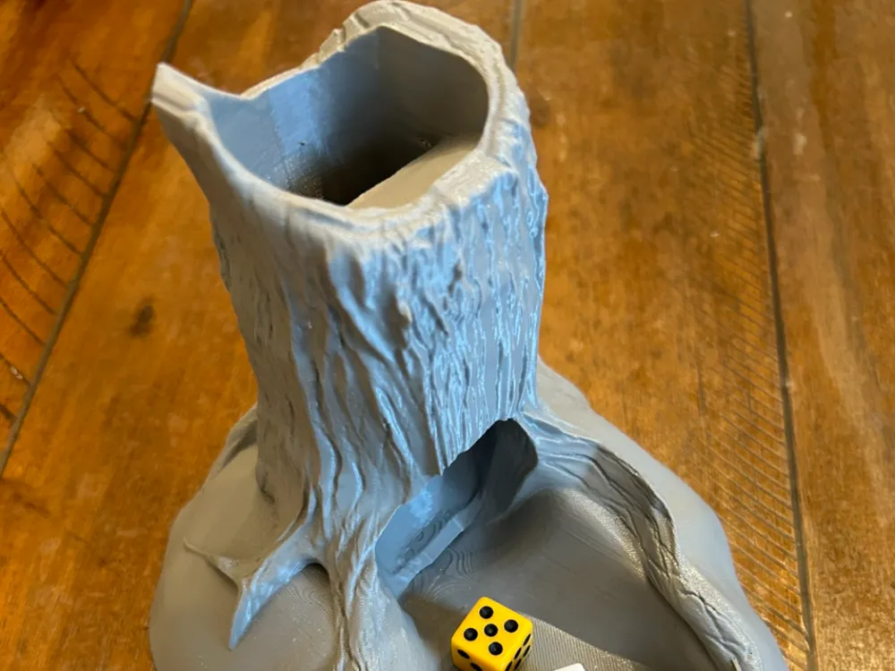 tree dice tower with plate - Free 3D Print Model - MakerWorld