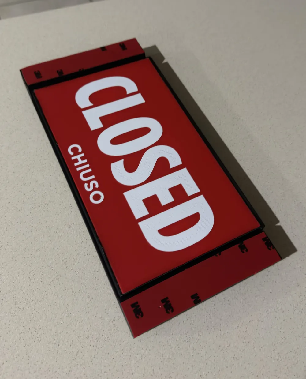 Open Closed Sign-Reversible Double Sided Customise by kingjamesbosca ...