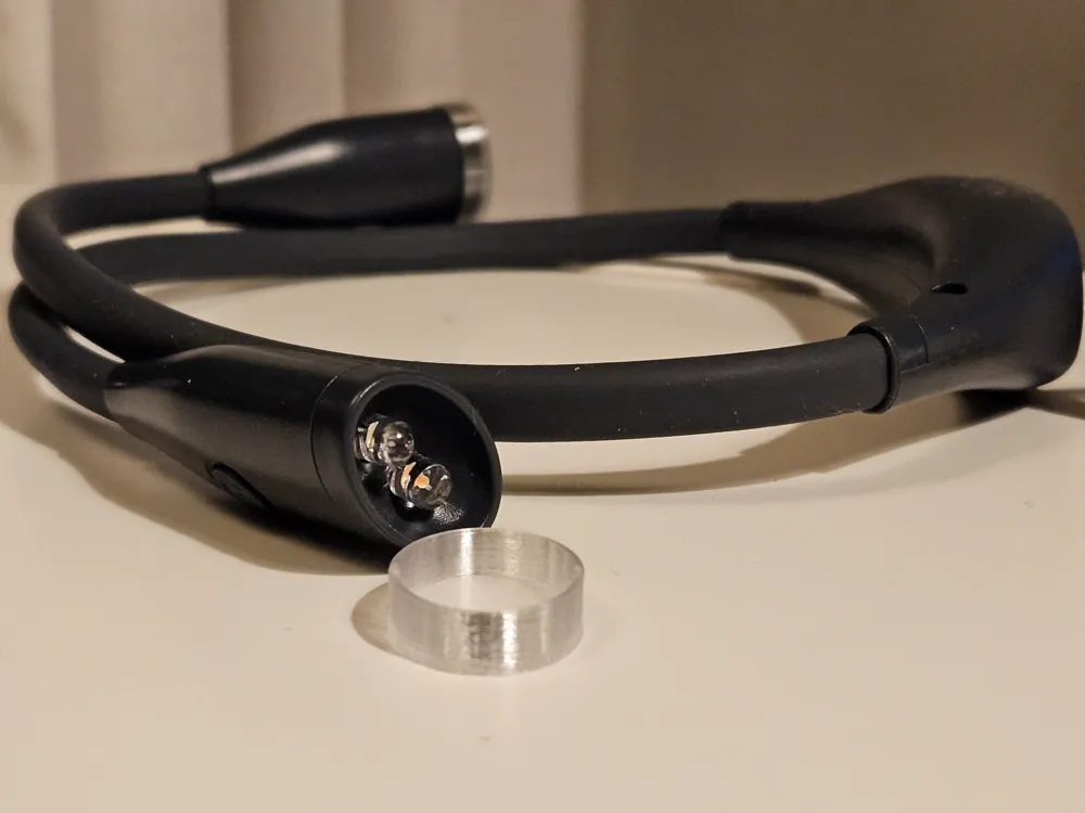 Neck light LED-diffuser (Translucent PETG/PLA) by CrispyW - MakerWorld