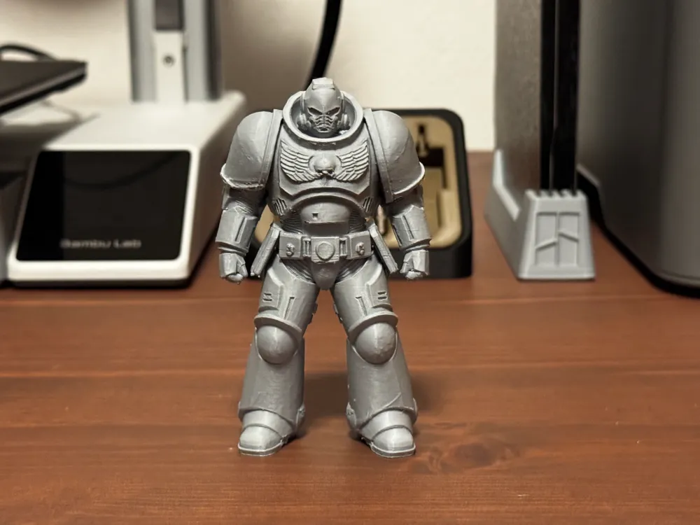 40K inspired Space Marine - Free 3D Print Model - MakerWorld