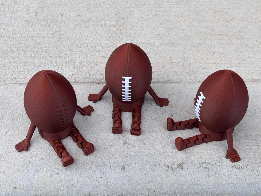 Football with articulated legs by JB Custom Designs - MakerWorld