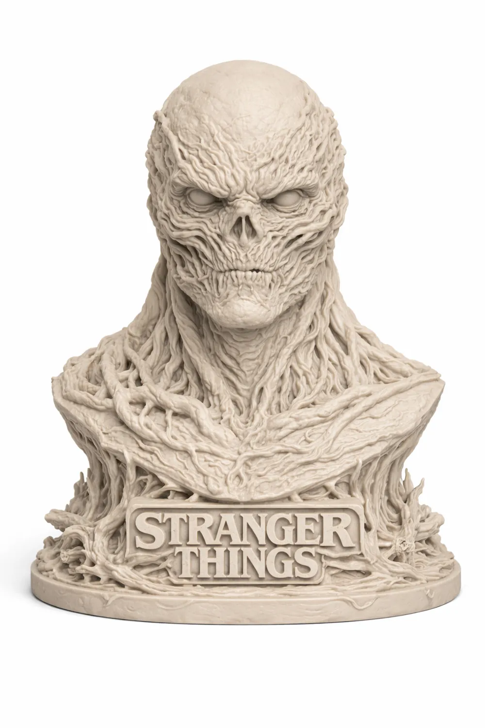 Stranger Things Vecna Bust Solid Print Unpainted - Free 3D Print Model ...