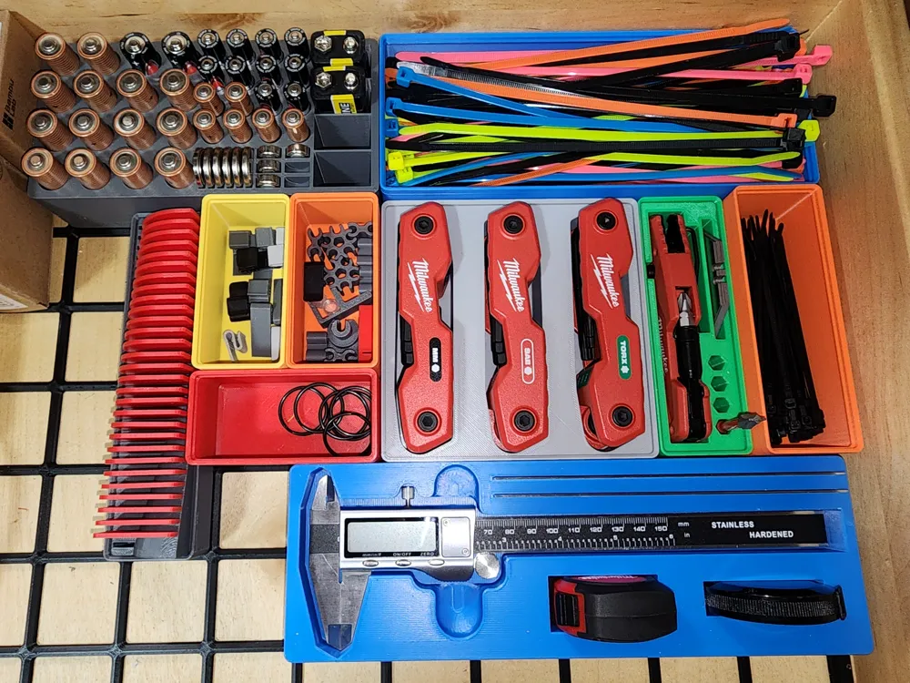 Gridfinity Milwaukee Hex Key SAE/Metric 48-22-2183 by ruppdogg78 ...