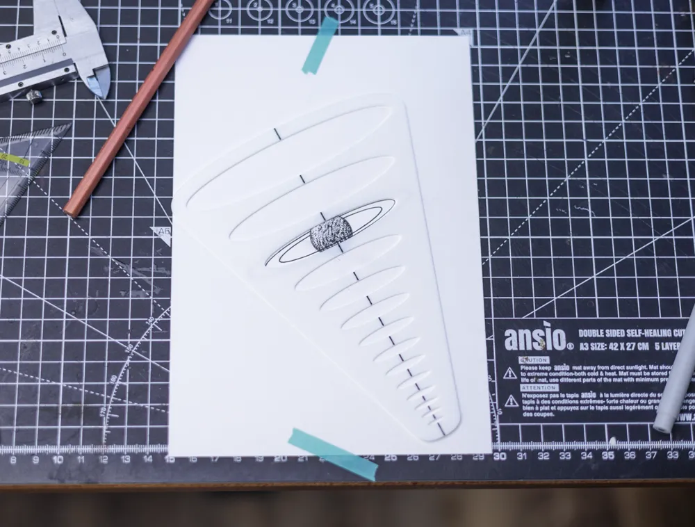 Saturn ring / orbit template drawing tool - Free 3D Print Model ...