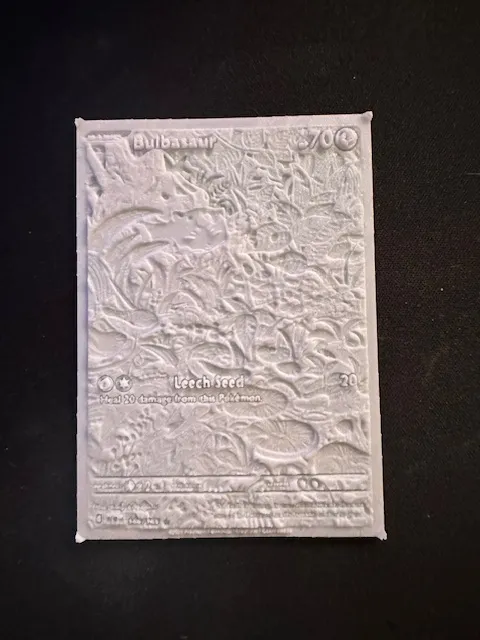 Bulbasaur (151 Full Art) Pokemon Card Lithophane by thatguy08 - MakerWorld
