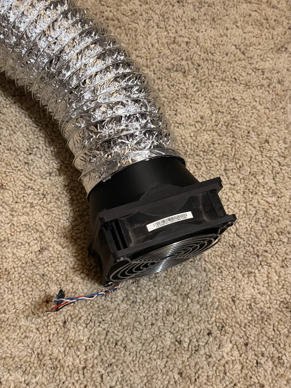 Raccordo per ventola da 120mm a condotto di sfiato asciugatrice ...