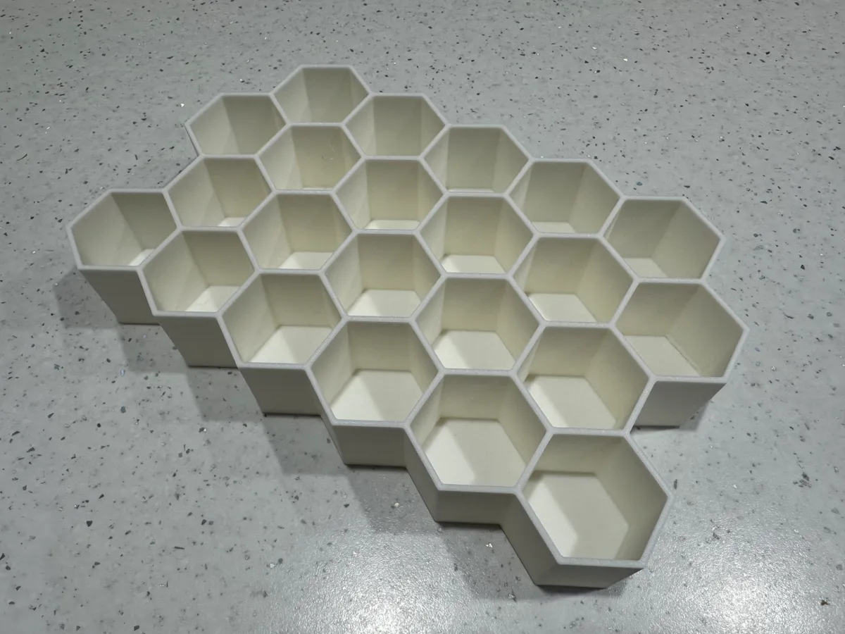 22 Hole Hex Acrylic Paint Holder - Free 3D Print Model - MakerWorld