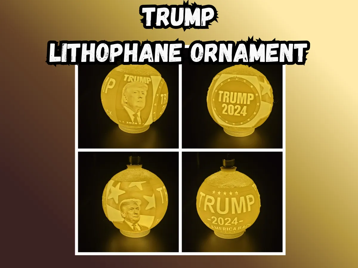 Trump Lithophane Christmas Ornament by Galactic Prints MakerWorld ...