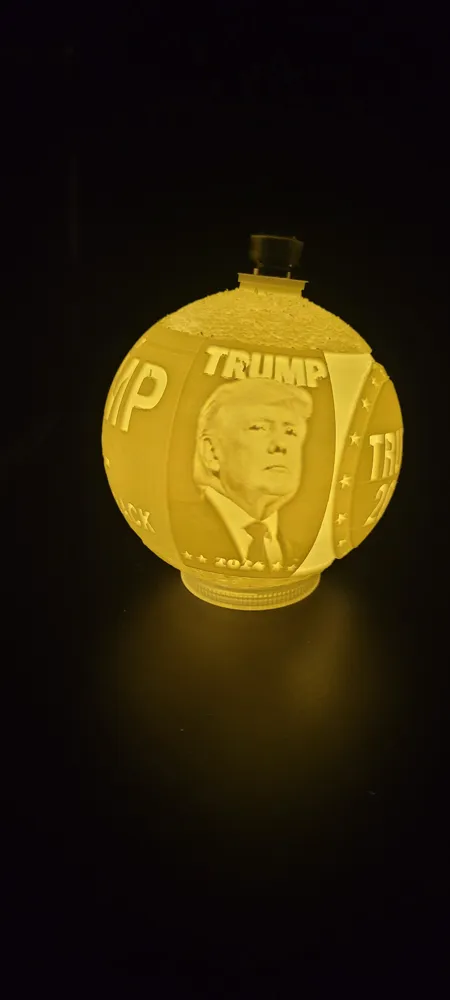Trump Lithophane Christmas Ornament by Galactic Prints MakerWorld ...