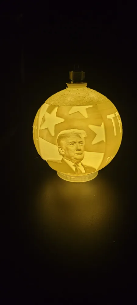 Trump Lithophane Christmas Ornament by Galactic Prints MakerWorld ...