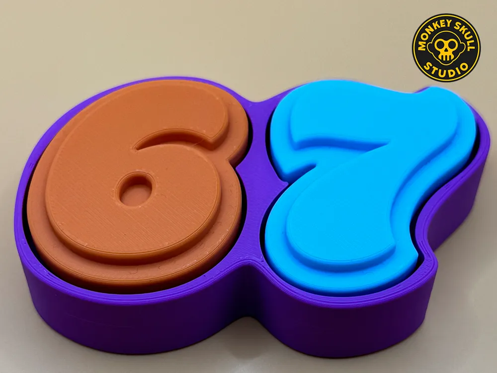 6-7 Dual Click Fidget - Free 3D Print Model - MakerWorld