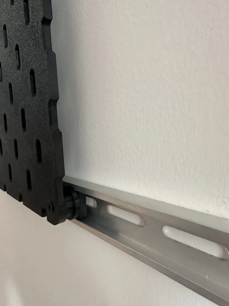 Pegboard Wall Mount Solution - TBC Rail, Wall-Mounted, Self-Locking ...