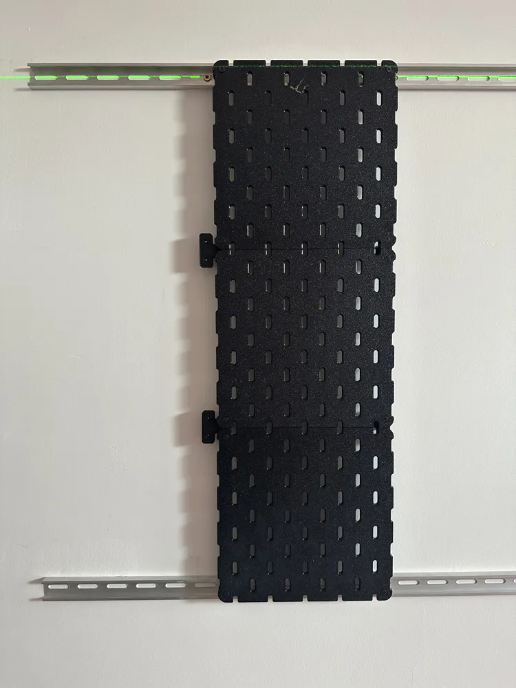Pegboard Wall Mount Solution - TBC Rail, Wall-Mounted, Self-Locking ...