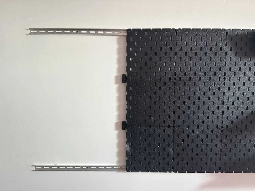 Pegboard Wall Mount Solution - TBC Rail, Wall-Mounted, Self-Locking ...