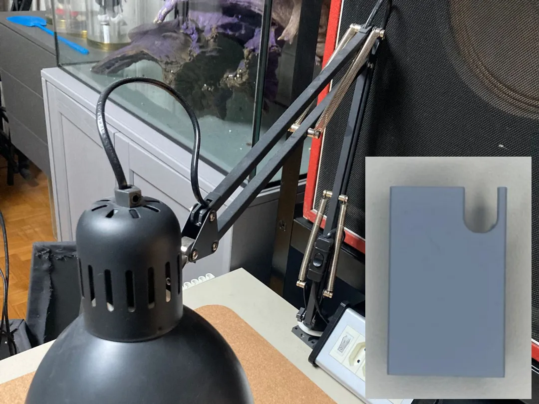 TERTIAL desk lamp 90deg - wall protector - Free 3D Print Model - MakerWorld