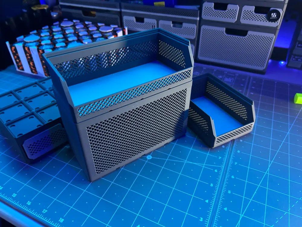 Rugged Stackers - Gridfinity Storage Bins by K2_Kevin MakerWorld: Download Free 3D Models