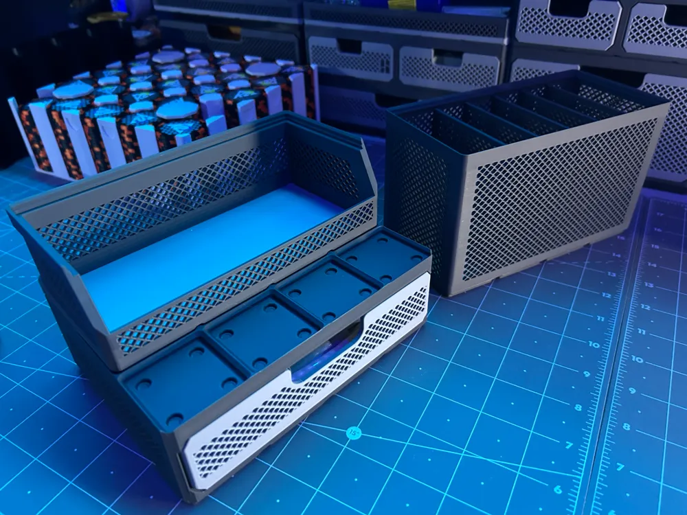 Rugged Stackers - Gridfinity Storage Bins by K2_Kevin MakerWorld: Download Free 3D Models