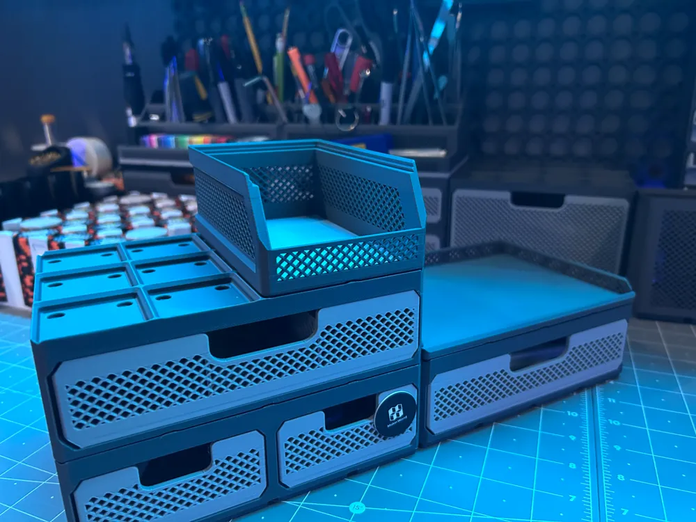 Rugged Stackers - Gridfinity Storage Bins by K2_Kevin MakerWorld: Download Free 3D Models