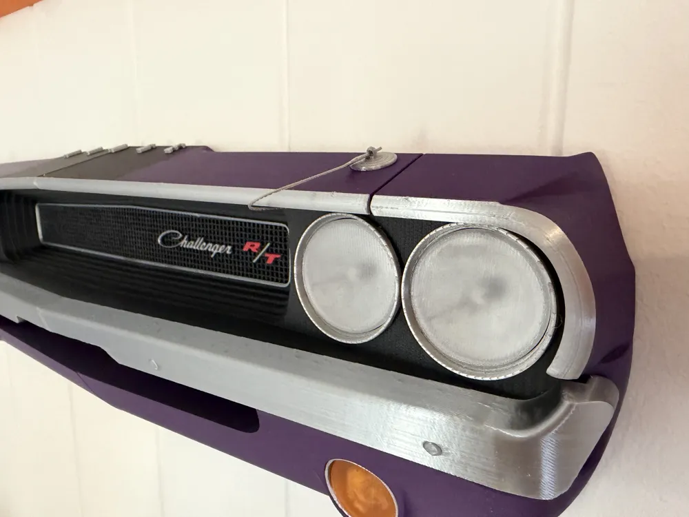 1970 Dodge Challenger front end - Free 3D Print Model - MakerWorld