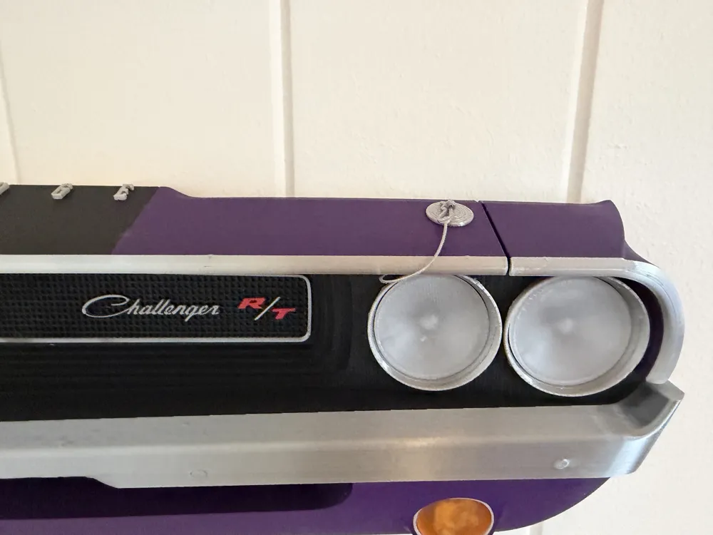 1970 Dodge Challenger front end - Free 3D Print Model - MakerWorld