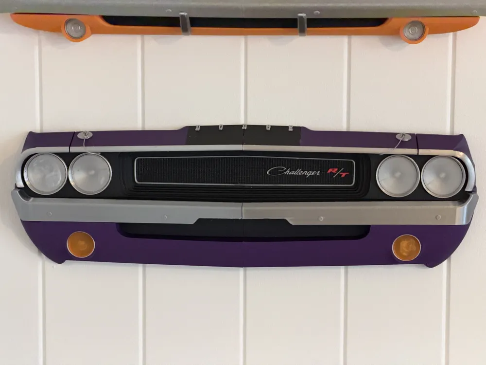 1970 Dodge Challenger front end - Free 3D Print Model - MakerWorld