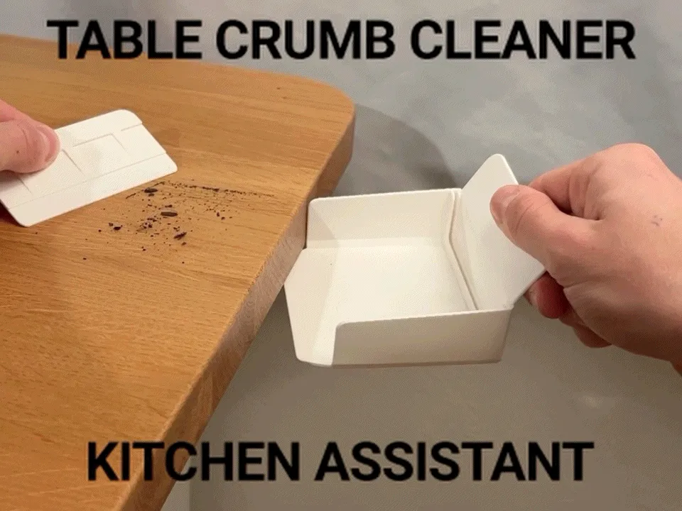 Table Crumb Cleaner - Collector / Sweeper - Free 3D Print Model ...