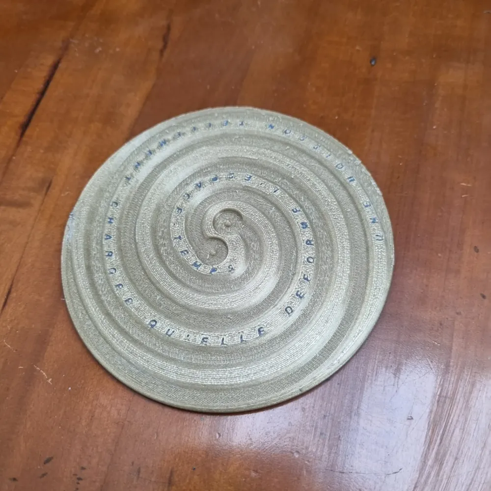 Gravitational waves coaster by TheoRoot - MakerWorld