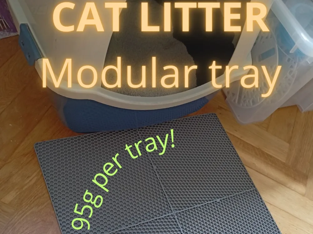CAT LITTER Modular tray - Free 3D Print Model - MakerWorld