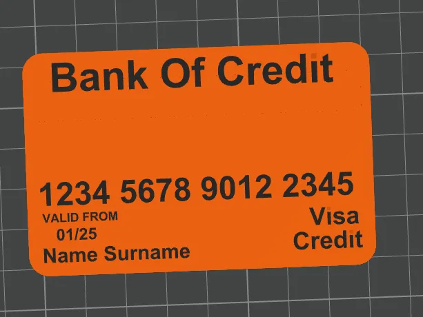 Toy Play Credit Card by KK KreativeKreationsMakerWorld: Download Free ...