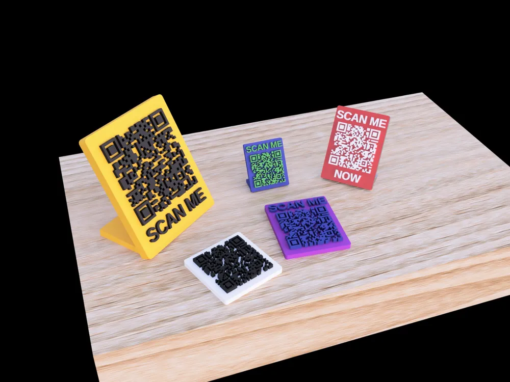 Customizable qr code V2.5!! by Mike33D MakerWorld: Download Free 3D Models