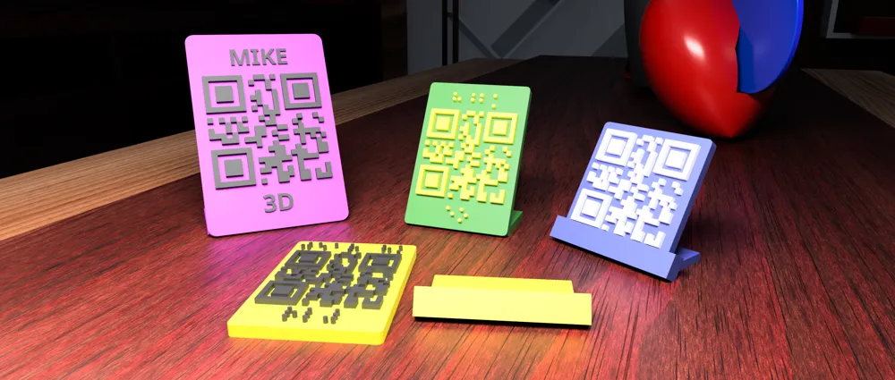 Customizable qr code V3.1!! - Free 3D Print Model - MakerWorld