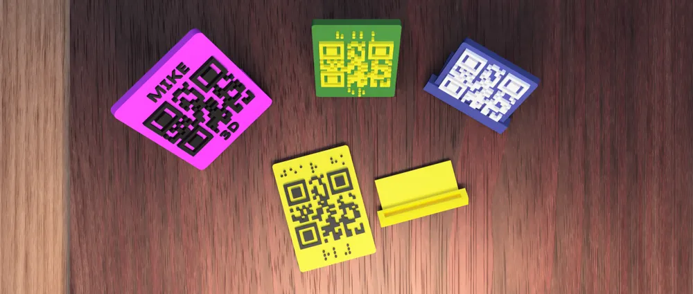 Customizable qr code V3!! by Mike33D MakerWorld: Download Free 3D Models