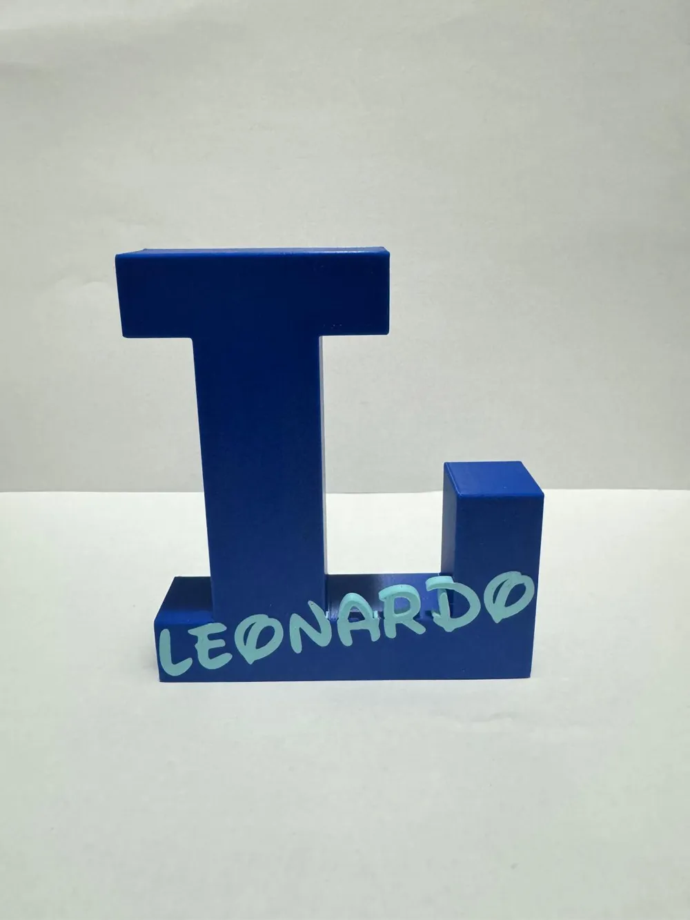 Name + Initial Leonardo - Free 3D Print Model - MakerWorld