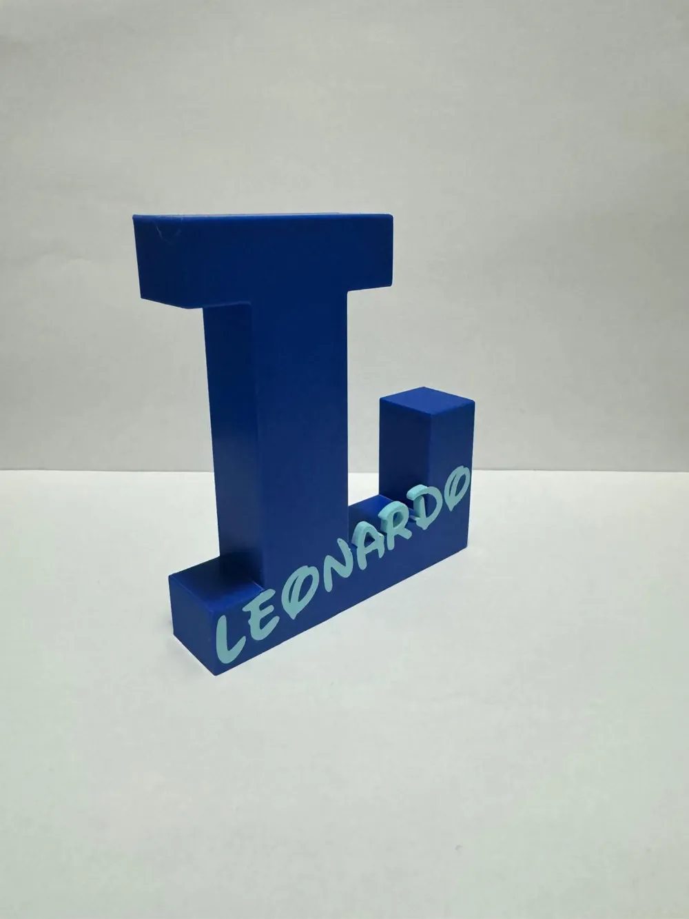 Name + Initial Leonardo - Free 3D Print Model - MakerWorld