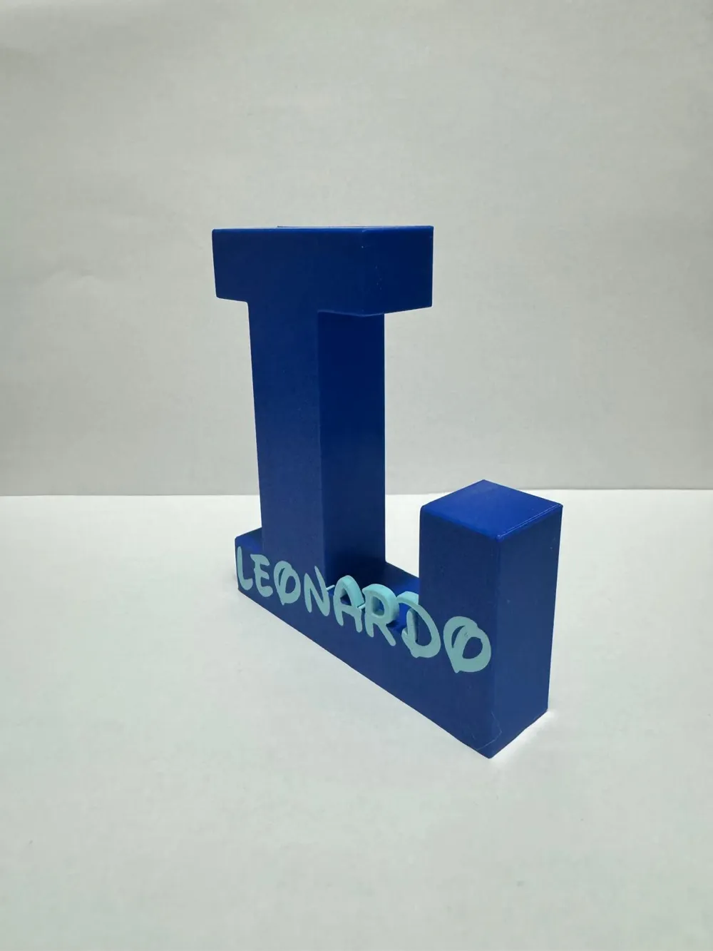 Name + Initial Leonardo - Free 3D Print Model - MakerWorld