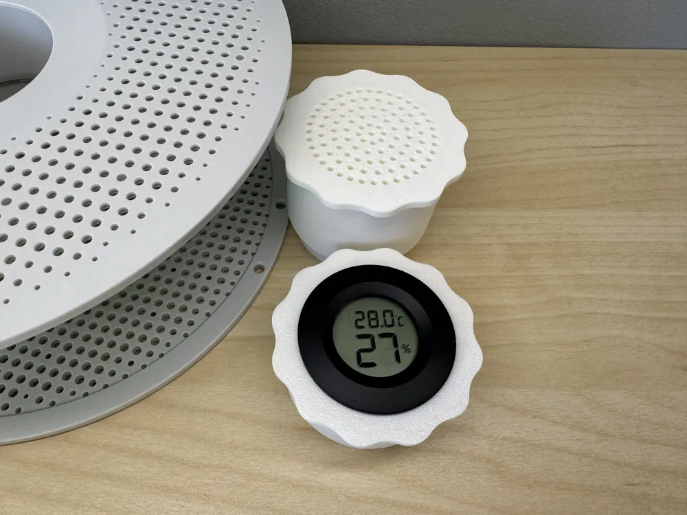 Bambu Filament Hygrometer Spool Desiccant Box - Free 3D Print Model - MakerWorld