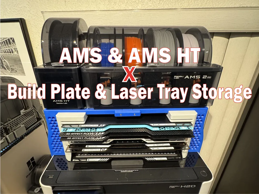 HKR MODULAR H2D BUILD PLATE STORAGE / AMS MOUNT by Hiro Koiso Racing ...