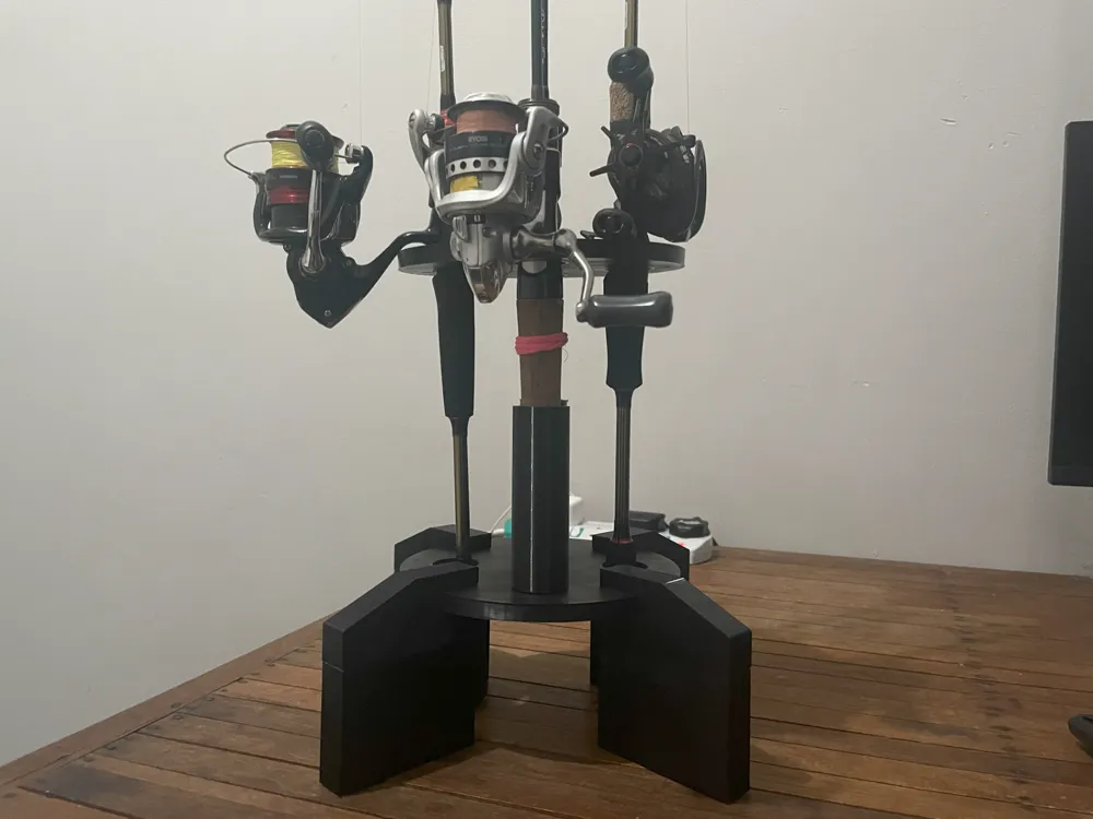 Fishing Rod Stand Holder by e2han - MakerWorld