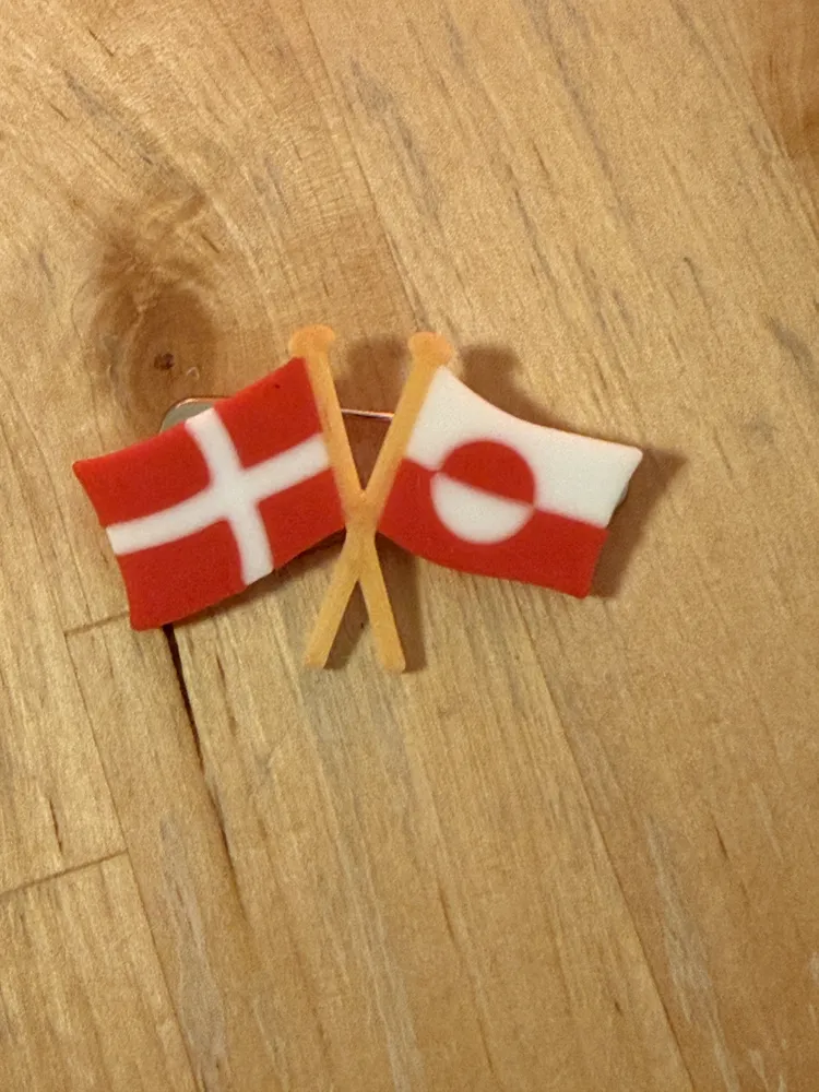 Denmark/Greenland pin - Free 3D Print Model - MakerWorld