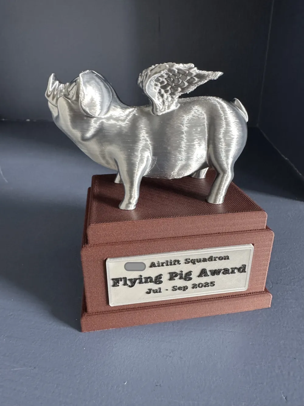 Flying Pig Award by HognutMakerWorld: Download Free 3D Models