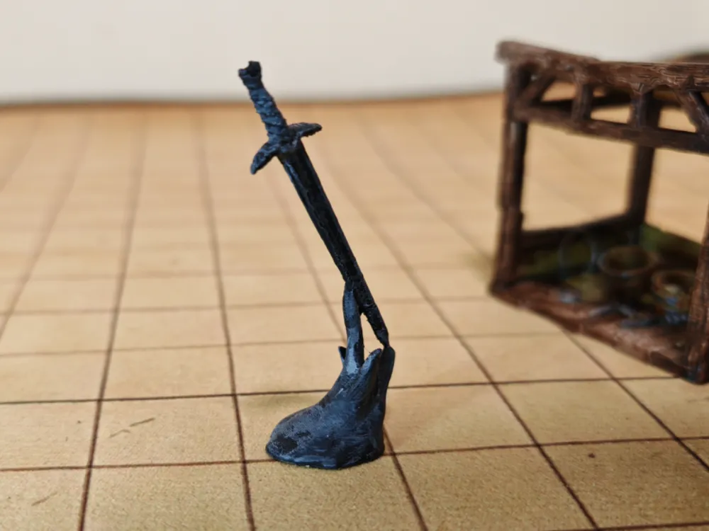 DnD Flying Sword - D&D Monster Manual - Day 7 - Free 3D Print Model ...